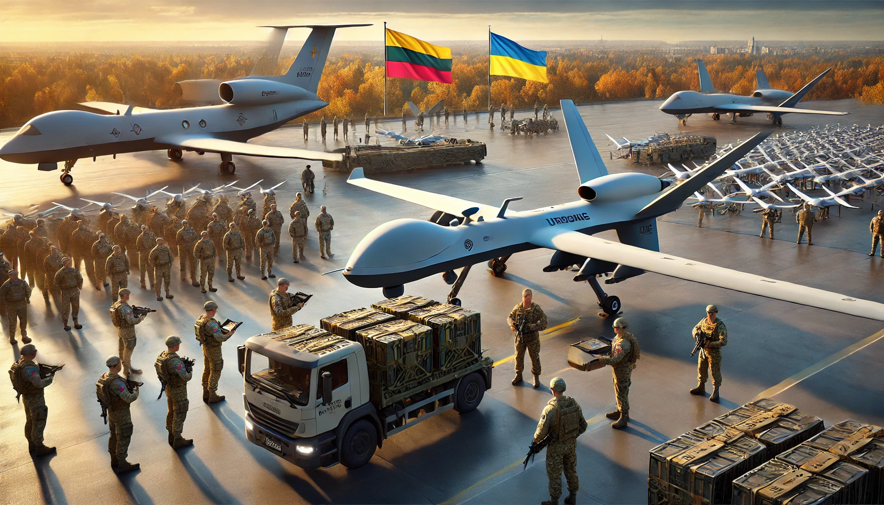 Lithuania to Deliver 5,000 Drones to Ukraine by End of Autumn, Prime ...